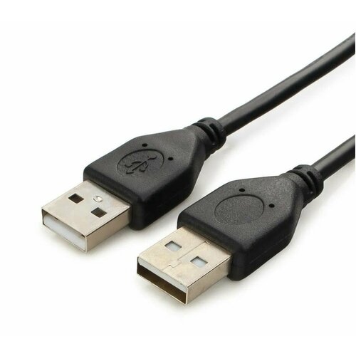 Переходник USB 2.0 AM/AM, длина 1,5 м, черный