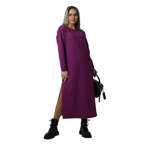 Платье Elena Tex, размер 54, фиолетовый