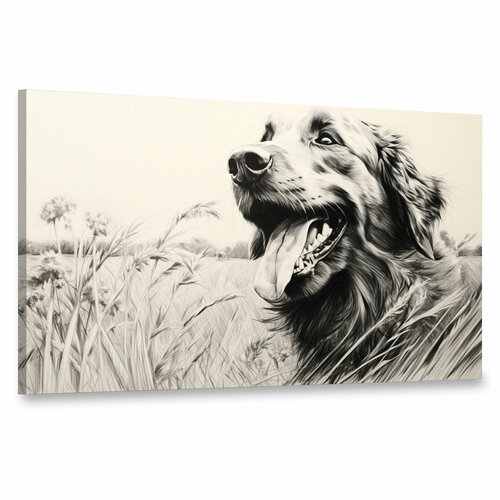 Интерьерная картина 100х60 "Собачья харизма"