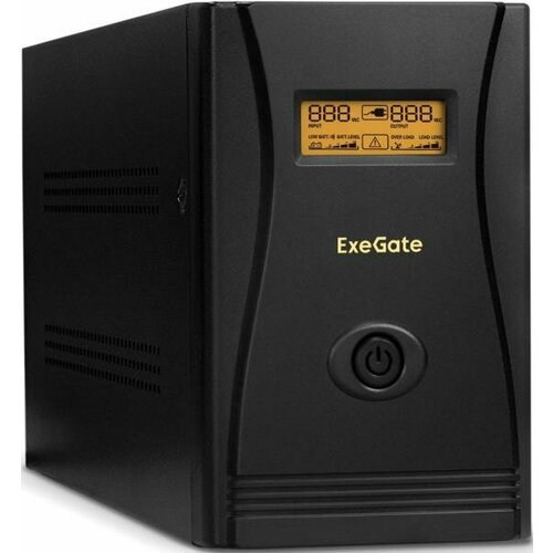Источник бесперебойного питания Exegate SpecialPro Smart LLB-1000. LCD. AVR. C13. RJ. USB 1000VA Черный