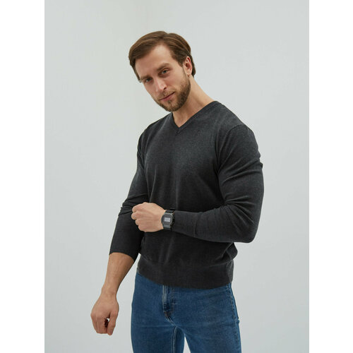 Пуловер , размер XXL, серый