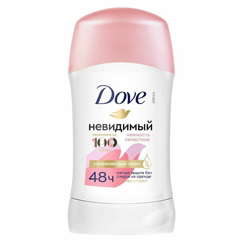 Дезодорант антиперспирант стик Dove Невидимый Нежность лепестков женский 40 мл