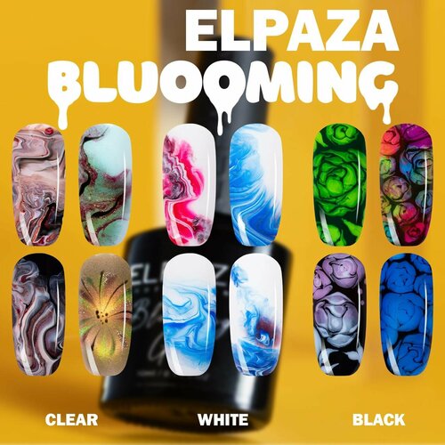 База Elpaza (Эльпаза) основа для растекания Bluooming gel Black, 10 мл, 3 шт