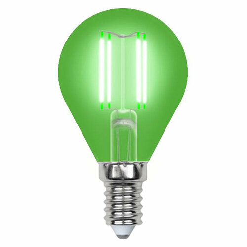 Светодиодная лампа Uniel Air Color 5 Вт Е14/Р зеленая