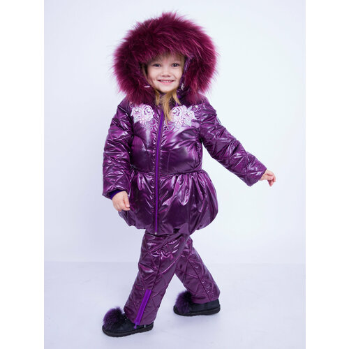 Комплект верхней одежды KAYSAROW размер 104-56-54, фиолетовый