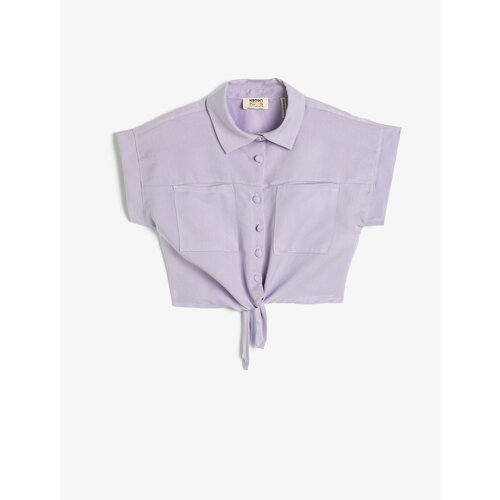 Рубашка KOTON, размер 4-5 лет, фиолетовый