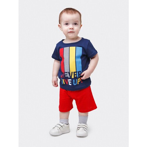Комплект одежды Veddi, размер 110-60, синий, красный