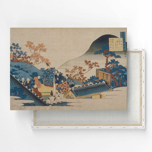 Картина на холсте, репродукция / Кацусика Хокусай / Размер 60 x 80 см