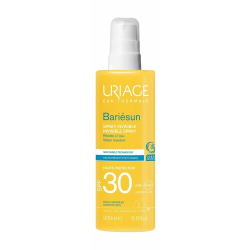 Невидимый солнцезащитный спрей для чувствительной кожи тела / Uriage Bariesun Invisible Spray SPF 30