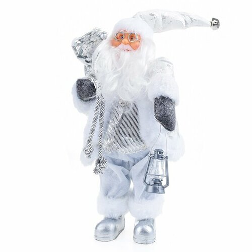 Новогодняя фигурка Снеговичок Дедушка Мороз 30 см в пакете (S0113)