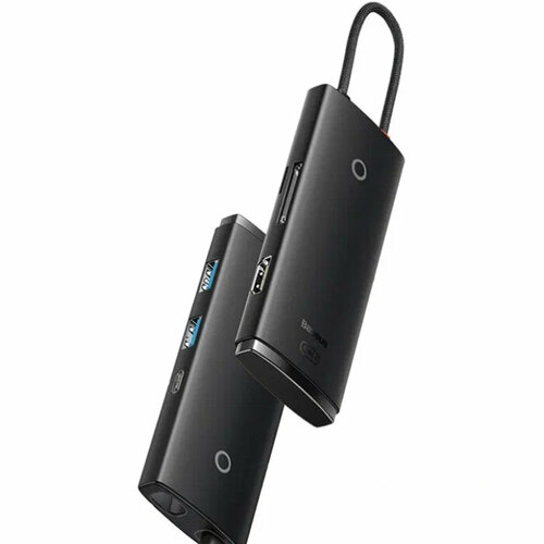 Baseus USB концентратор Baseus Multi-functional HUB Lite Series 6-in-1 (WKQX050001 ) black