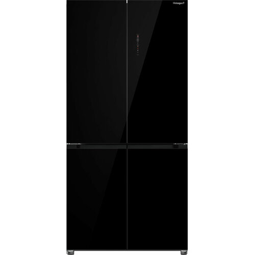Отдельностоящий холодильник с инвертором Weissgauff WCD 510 Built-in Inverter NoFrost Black Glass