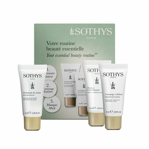 Sothys, Набор косметики для лица Глубокое очищение Face Travel Kit, 3 средства