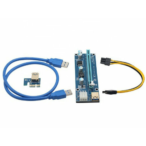 Райзер 009s для майнинга видеокарт 6PIN PCI-E USB3.0