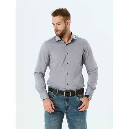Рубашка Dave Raball, размер 40 176-182, серый