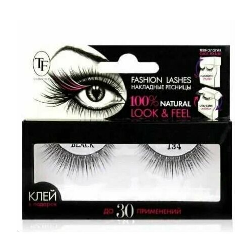 TF cosmetics Накладные ресницы Fashion Lashes, 134 черные