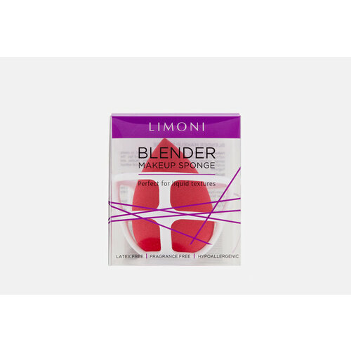 Спонж для макияжа в наборе с корзинкой Blender Makeup Red Sponge 17 гр