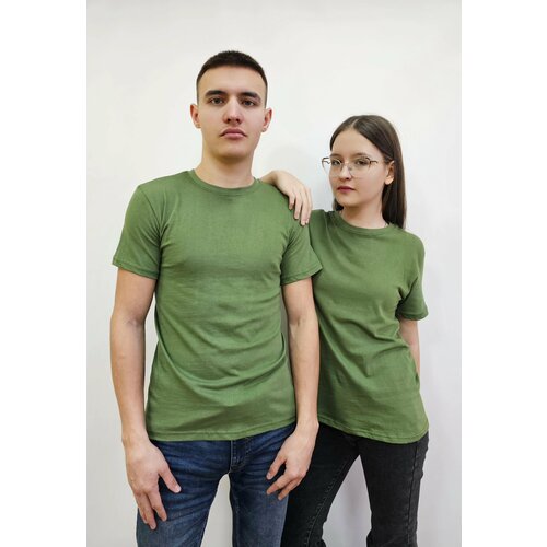 Футболка WELLWEAR, размер 48, хаки