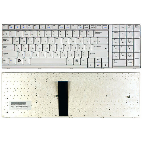 Клавиатура для ноутбука LG HMB435EA белая