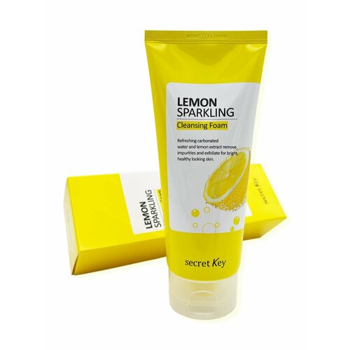 Secret Key Пенка для умывания на газированной воде с экстрактом лимона Lemon Sparkling Cleansing Foam, 200 г