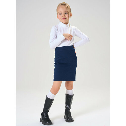 Школьная юбка КотМарКот, размер 152, синий