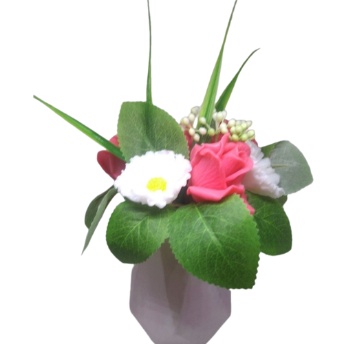 Букет из мыльных цветов "Розы и ромашки"