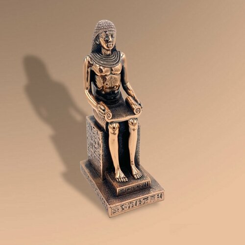 Статуэтка Египтянин из искусственного камня и бронзы, интерьерная фигурка для дома