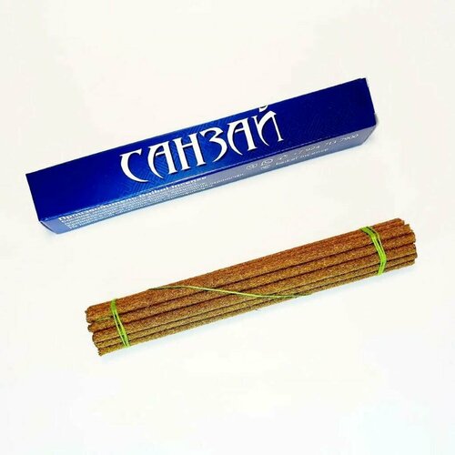 Санзай безосновные благовония палочки, Baikal Incense, 1 уп. (19 палочек)