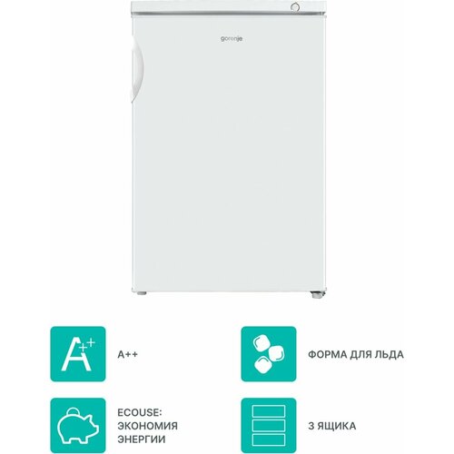 Вертикальный морозильный шкаф Gorenje F492PW, белый