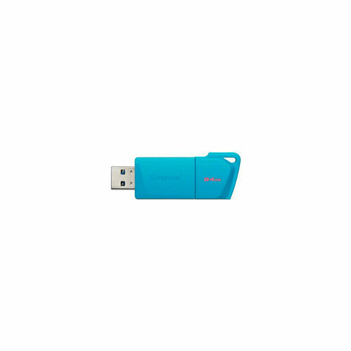 USB Flash Drive 64Gb - Kingston DataTraveler Exodia M Neon Aqua Blue KC-U2L64-7LB