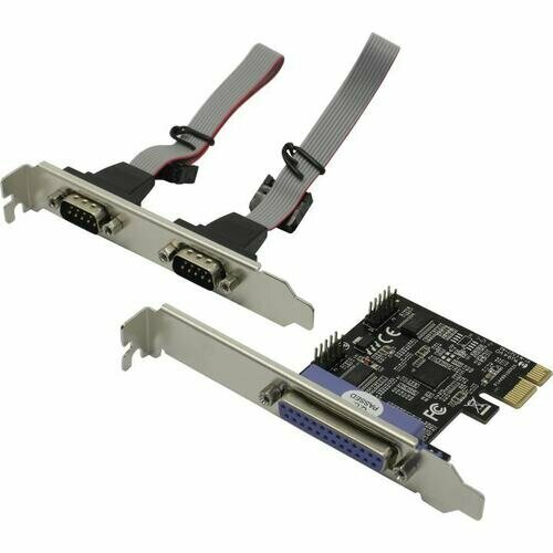 STLab Контроллер Controller ST-Lab, PCI-E x1, I-580 , 3 ext 2xCOM9M + 1xLPT25F , +LP bracket, Ret