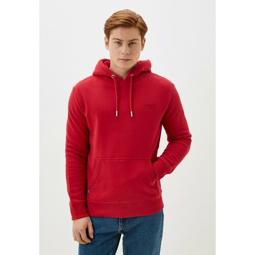 Худи Superdry ESSENTIAL LOGO HOODIE, размер S, бордовый, красный