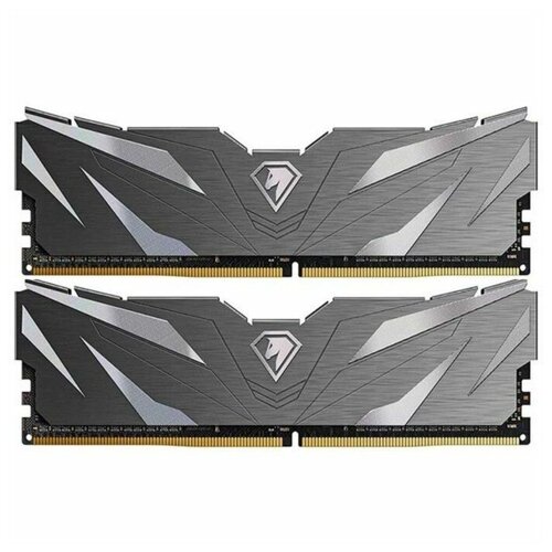 Модуль памяти DDR 4 DIMM 16Gb (8Gbx2) PC28800, 3600Mhz, Netac Shadow II NTSWD4P36DP-16K C18 Black, с радиатором