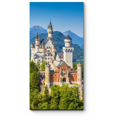 Модульная картина Сказочный замок Нойшванштайн, Германия 50x100