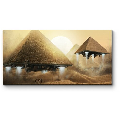 Модульная картина Секрет пирамид 50x25