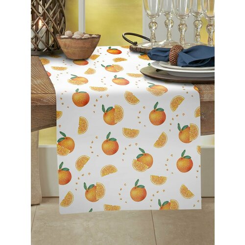 Дорожка на стол 40х180 см Апельсин