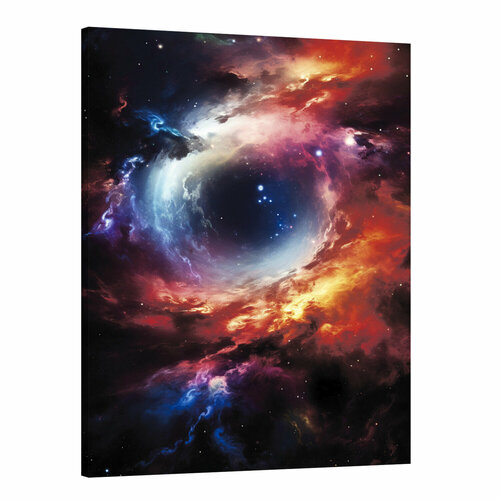 Интерьерная картина 50х70 "Астрономия: Поиск знаков Вселенной"
