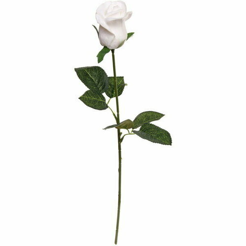 Цветок искусственный «Natur» 45см Роза цвет белый