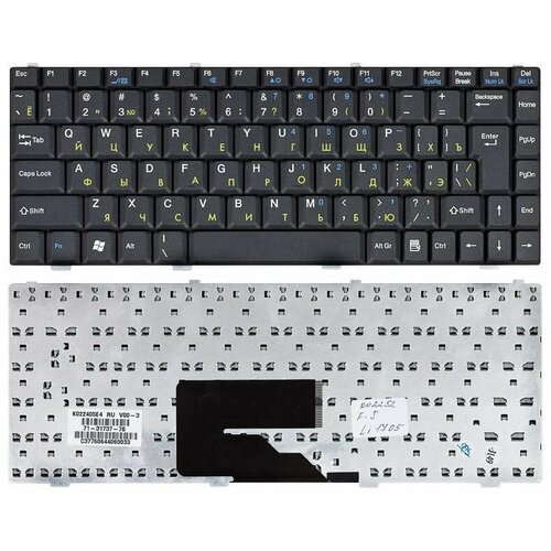 Клавиатура для ноутбука Fujitsu-Siemens Amilo V2030 V2033 V2035 V3515 Li1705 черная