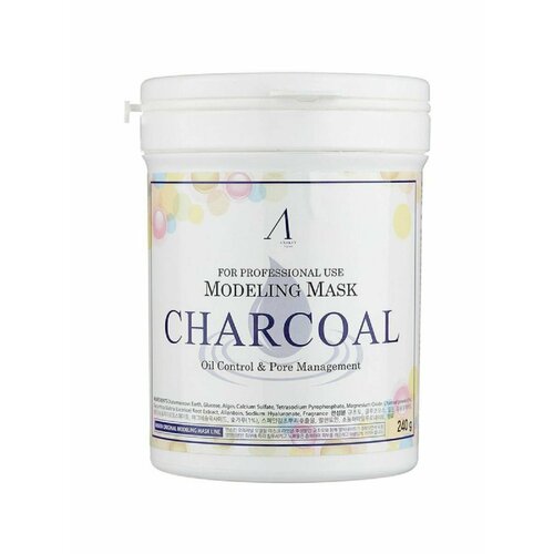 Маска для лица, 240гр, Modeling Mask Charcoal Container, Anskin