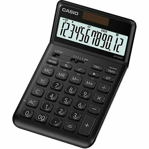 Калькулятор бухгалтерский Casio JW-200SC-BK-W-EP