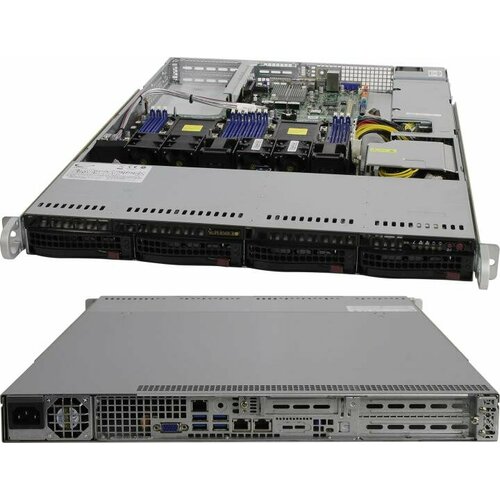 Сервер в корпусе высотой 1U Никс sS9500/pro1U S924P1Hi Xeon Silver 4210R/128 ГБ/2 x 960 Гб SSD/Aspeed AST2500