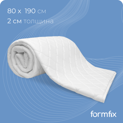 Топпер-наматрасник ФормФикс 80х190 см, Анатомическая подложка-топпер, Беспружинный
