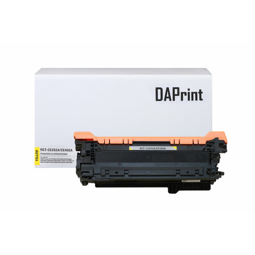Картридж лазерный DAPrint DP-CE402A (507A) желтый (Yellow) для HP Color LaserJet CP3525 6000 стр