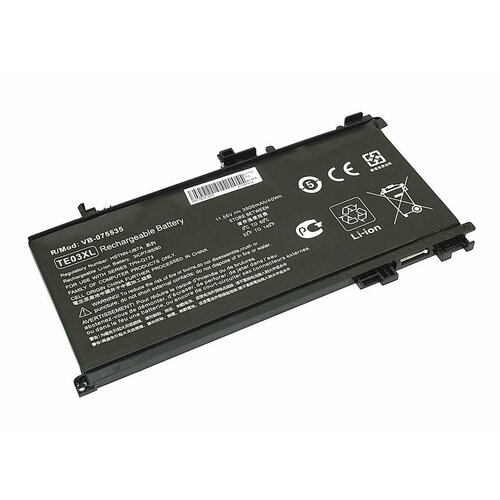 Аккумуляторная батарея для ноутбука HP Pavilion 15-bc001UR 11.55V (3500mAh)