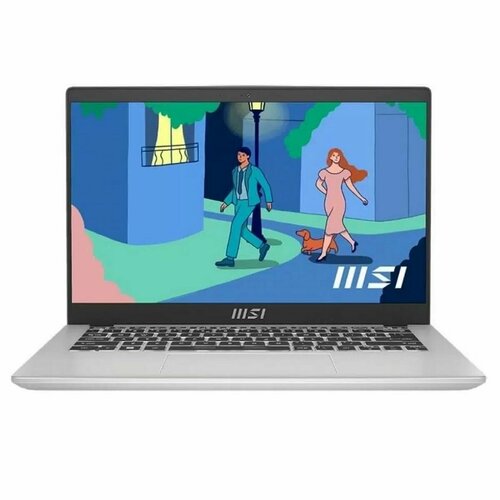Ноутбук MSI Modern 14 C12M-240XRU Intel Core i5-1235U/8Gb/SSD512Gb/14"/IPS/FHD/DOS/silver (9S7-14J111-240)