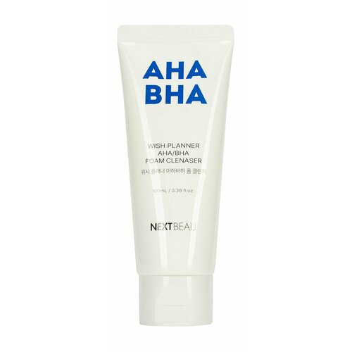 Очищающая пенка для умывания с AHA/BHA кислотами для проблемной кожи / NextBeau