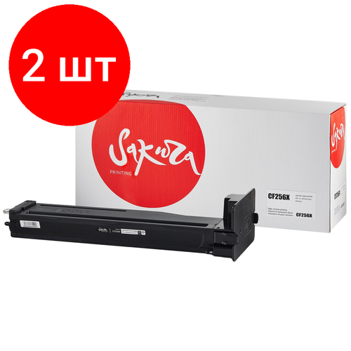 Комплект 2 штук, Картридж лазерный SAKURA CF256X чер. для HP LJ M436nda/M436n