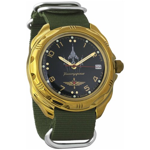 Наручные часы Восток Командирские Мужские Командирские 219511, зеленый
