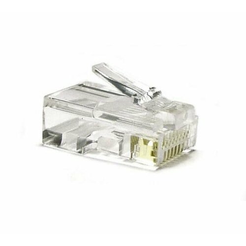 Разъем RJ-458P8C под витую пару категория 6 универсальный 100 шт | код 49367 | Hyperline ( 7 упак.)